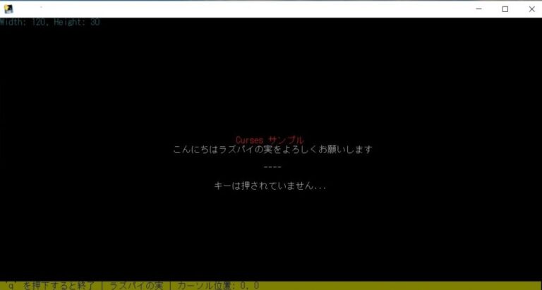 【PythonでつくるTUI（Text User Interface）入門】cursesで作るTUIアプリの作り方 | ラズパイの実